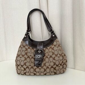 Coach | Bags | Coach Soho Lynn Signature Khaki Totebag | Poshmark